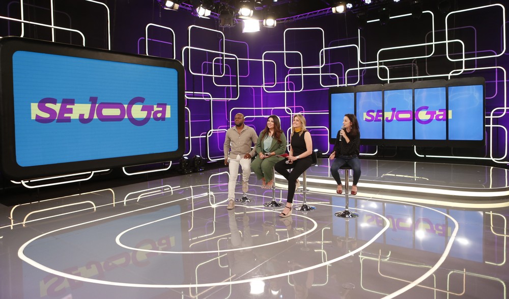 Veja a foto do cenário do programa "Se Joga" - Bastidores da TV